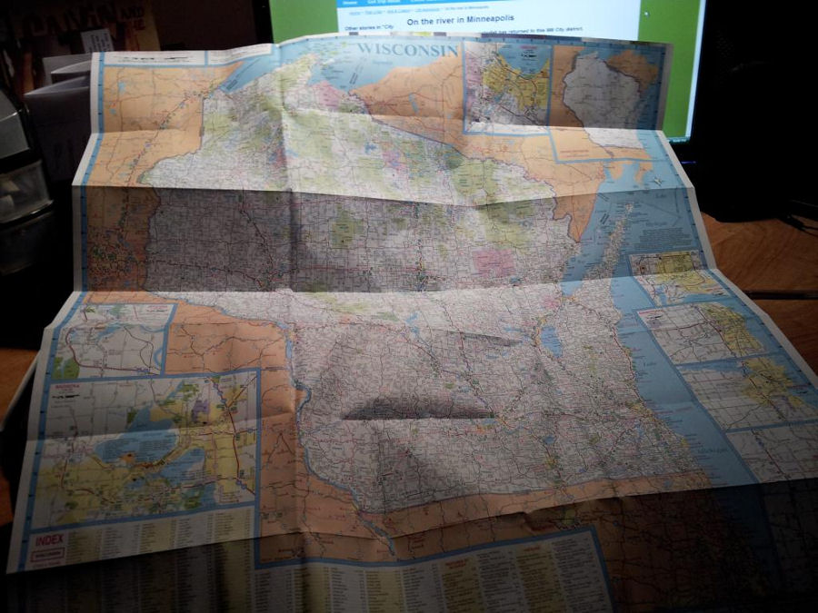 Real Maps Are Like Big Crispy Paper Blankets « Midlife Crisis Crossover!